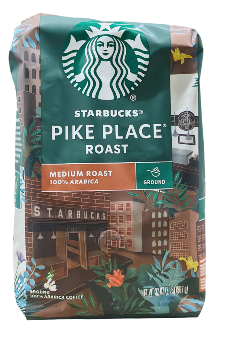 Starbucks Pike Place Roast Ground Coffee 32 oz (2 lb) Bag – Medium Roa ...