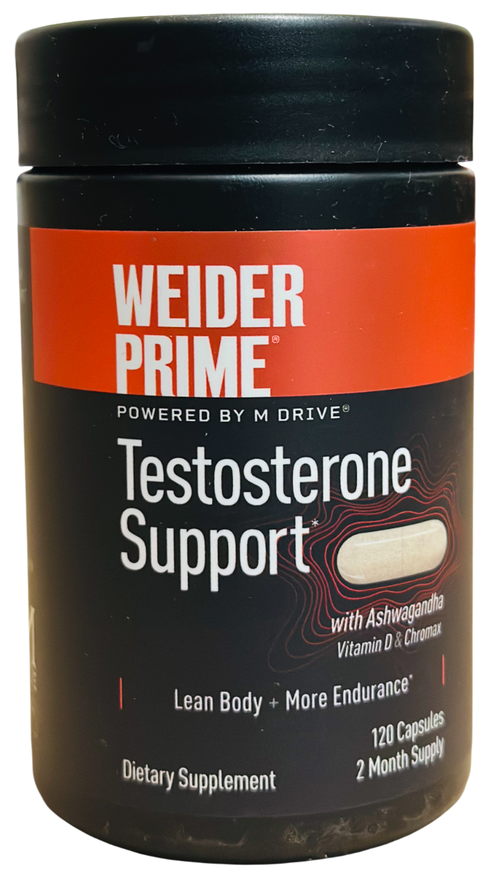 Weider Prime Testosterone Support, 120 Capsules — Syessa