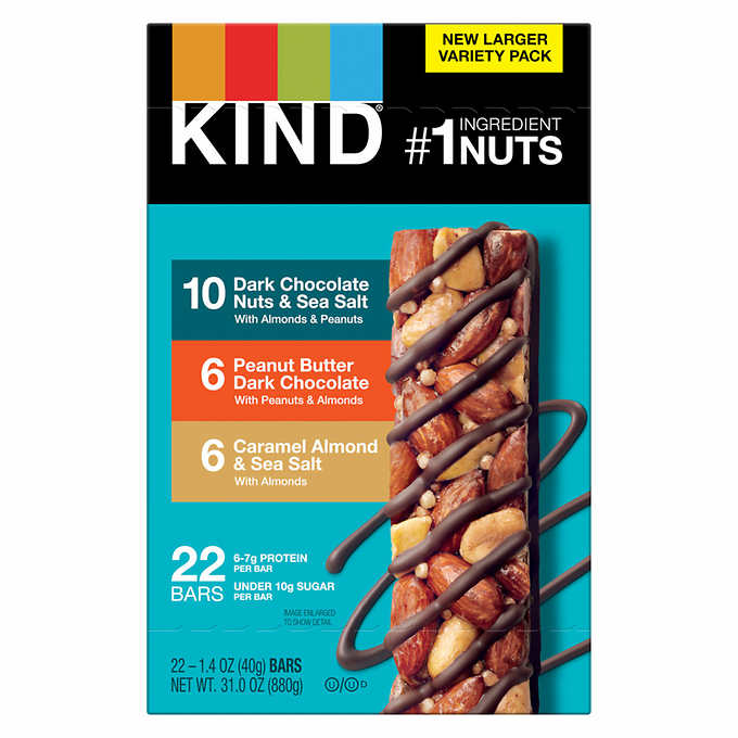 Kind - Variety Pack, 1.4oz, 22-count - Granola Bars — Syessa
