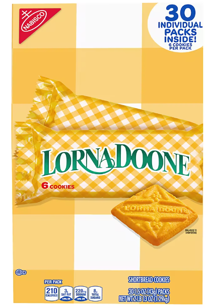 Lorna Doone 30 Pack Shortbread Cookies, 6-Cookie Packs — Syessa