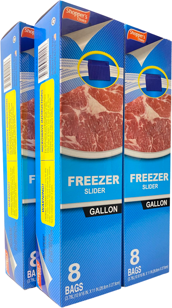 Shopper's Choice Gallon Freezer Bag 8ct. (4 Pack) — Syessa